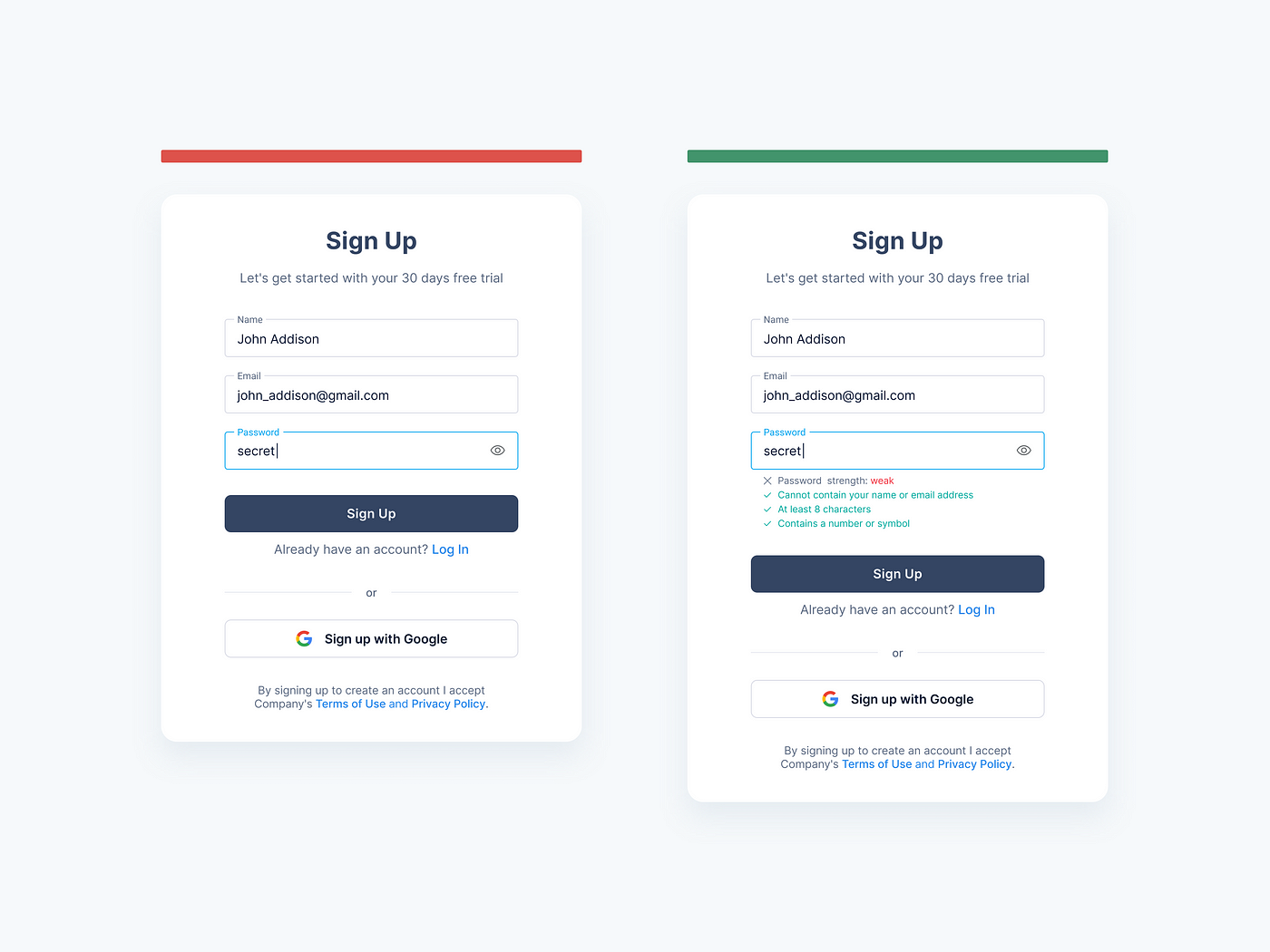 10 Best Practices for Creating Sign-up Forms - Dmitry Sergushkin's ...