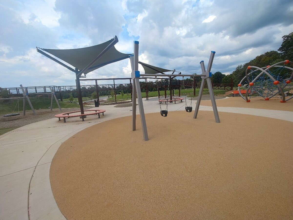 The most striking feature of Quarry Park is its large, man-made lake ...