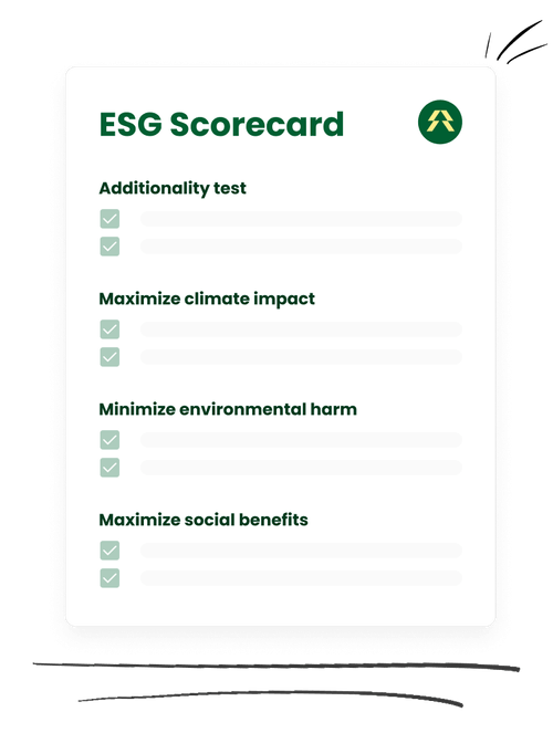 Ever.green Impact Scorecards for Solar and Wind