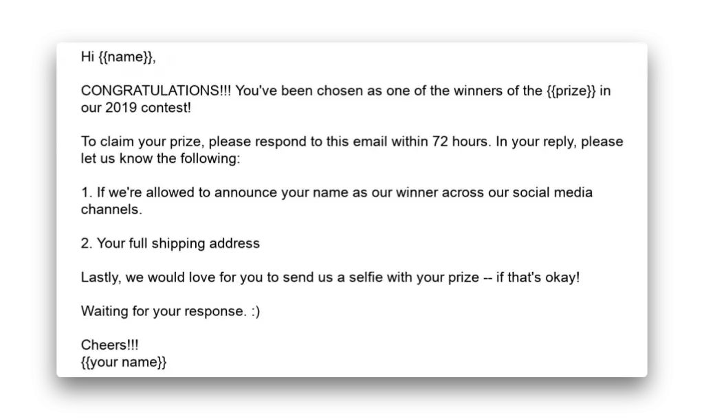 5 Follow Up Emails You Should Send When Running a Contest (With ...