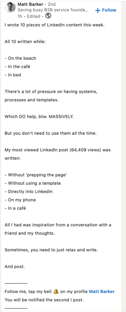 Posting on LinkedIn - 12 Tips For Writing A LinkedIn Post People Will Read