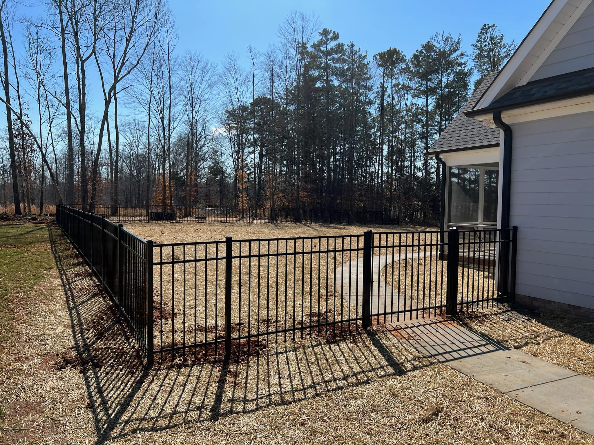 Aluminum / Steel Fence Installation - Raleigh-Durham