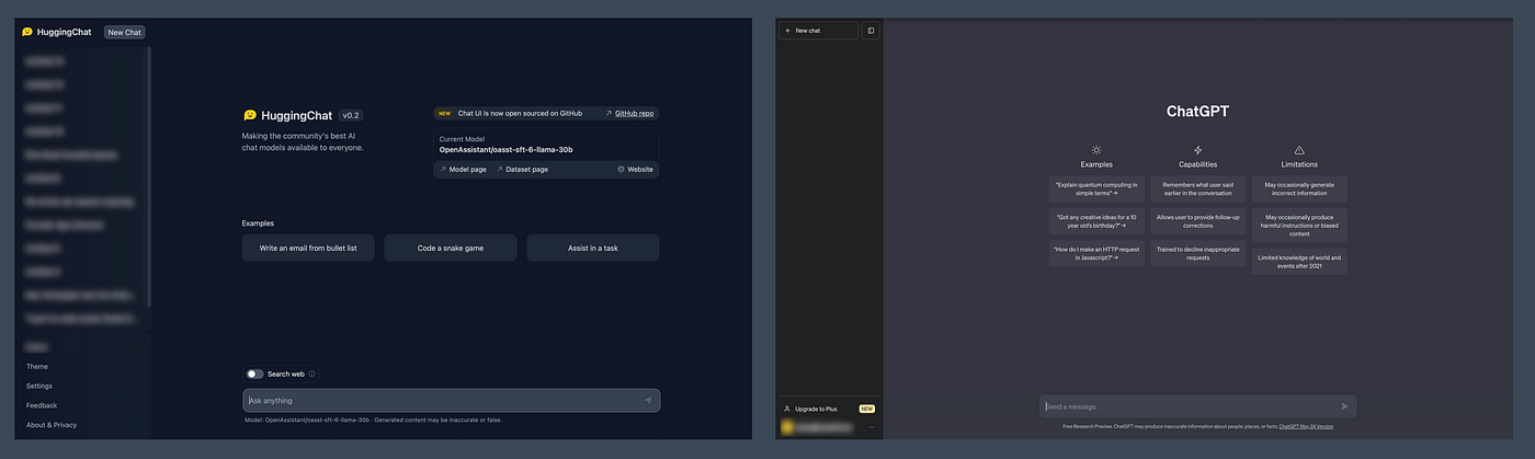 Build Your Own ChatGPT or HuggingChat