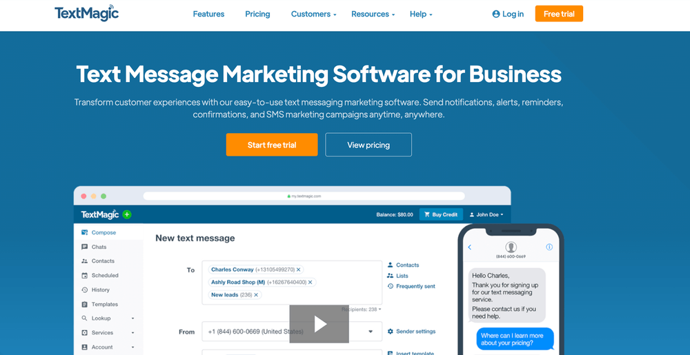 10 Best Text Messaging Services for Businesses in the US in 2024