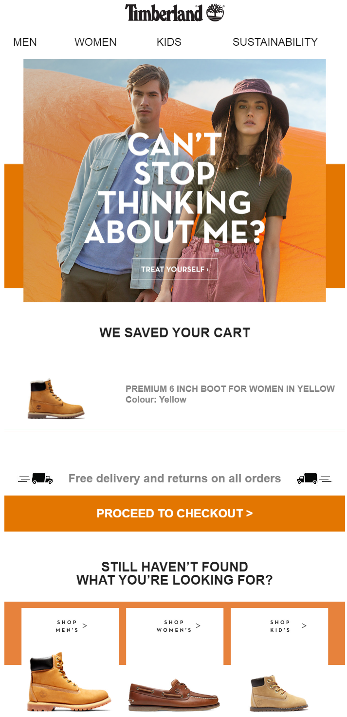 10 Best Abandoned Cart Recovery Email Templates (+Examples) in Ecommerce