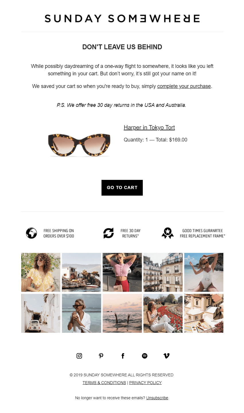 10 Best Abandoned Cart Recovery Email Templates (+Examples) in Ecommerce