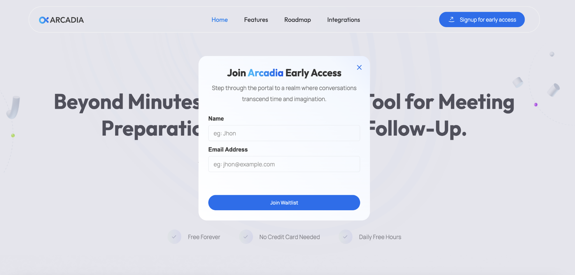 Unlock AI-Powered Meetings | Your Arcadia Sign Up Guide
