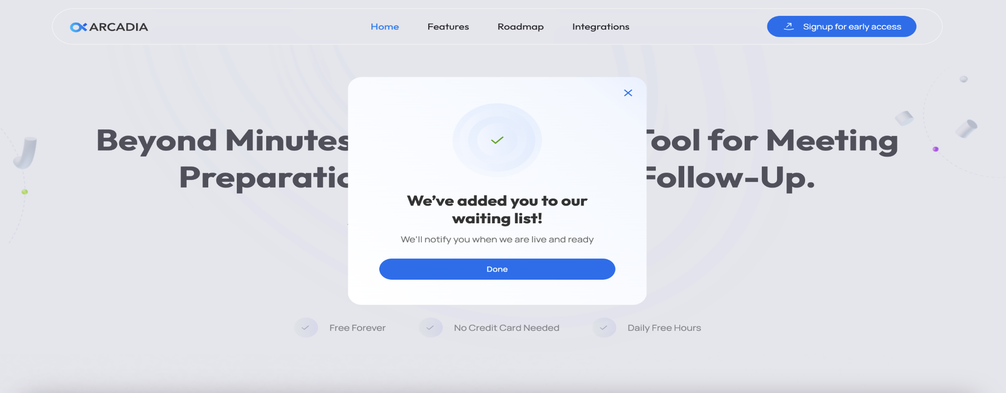 Unlock AI-Powered Meetings | Your Arcadia Sign Up Guide