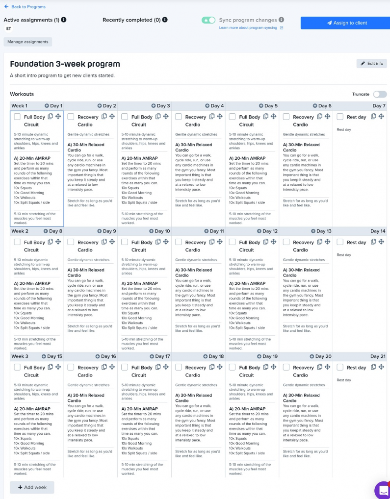 TrueCoach Vs PT Distinction