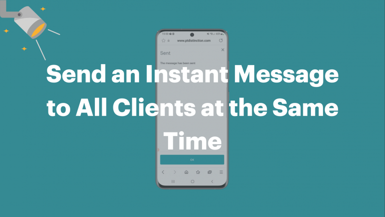 Send an Instant Message to All Clients at the Same Time