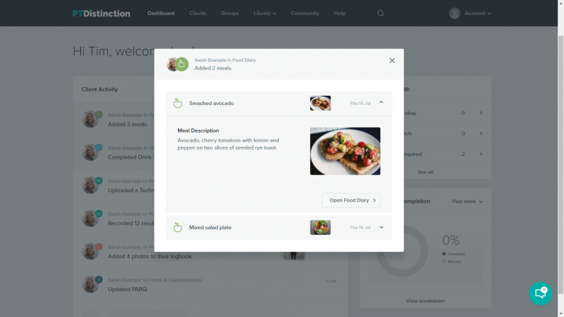 How to Coach Nutrition on PT Distinction
