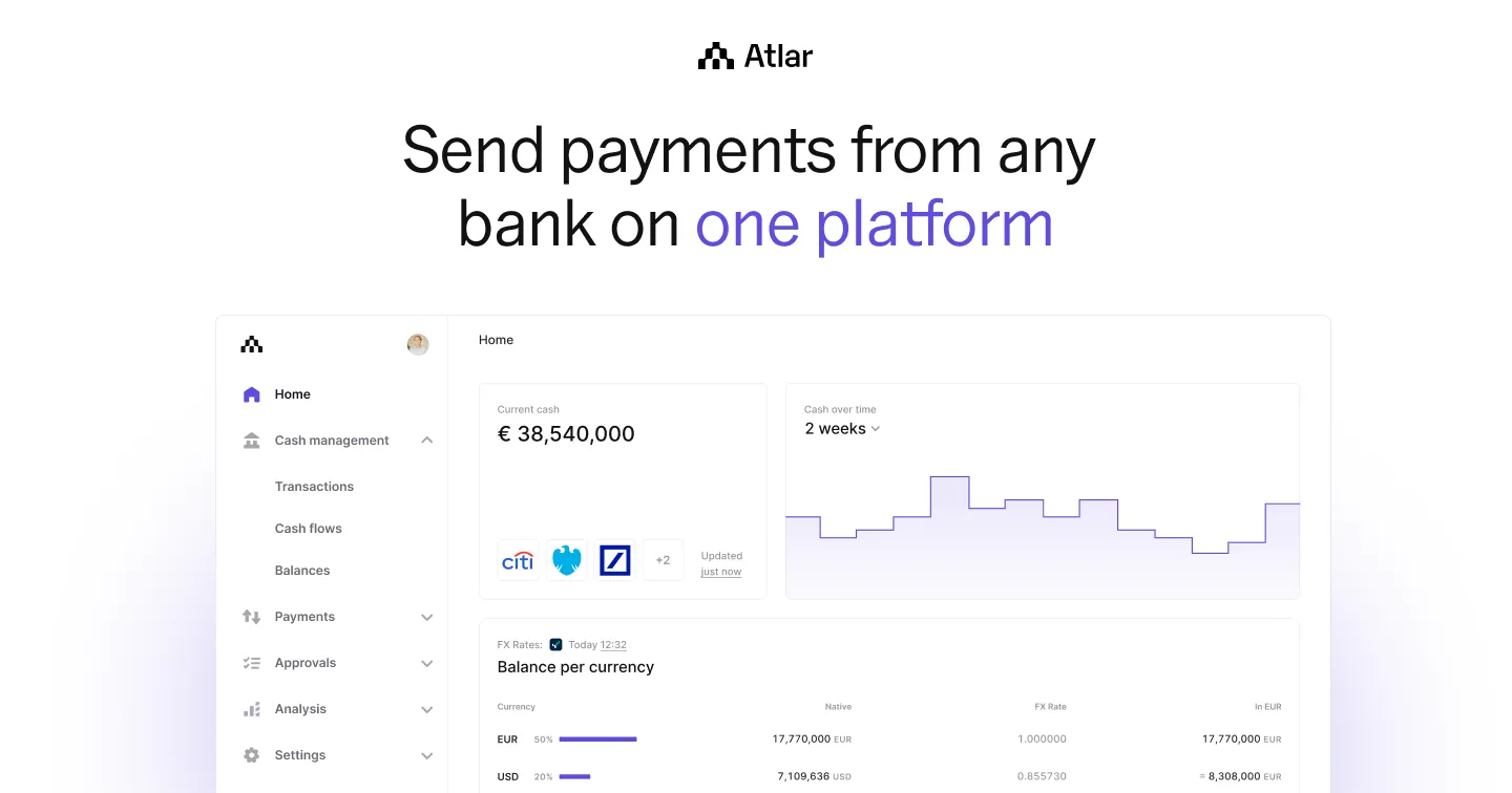 Atlar Payments | Move money from any bank account with one login