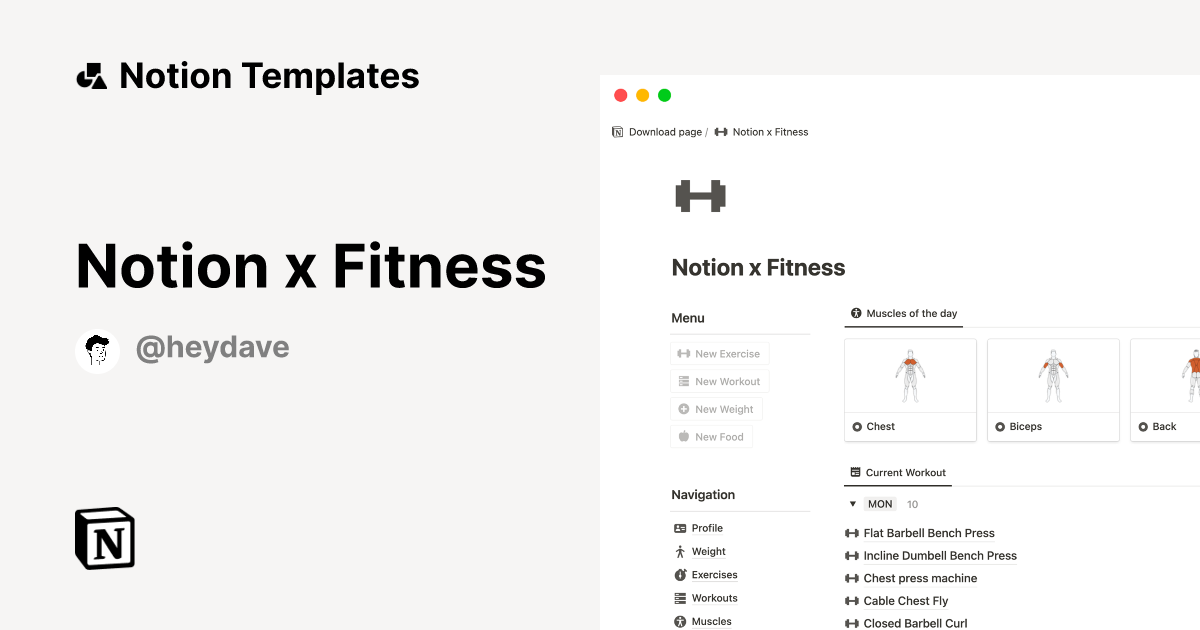 25+ Notion Workout Templates and Gym Trackers
