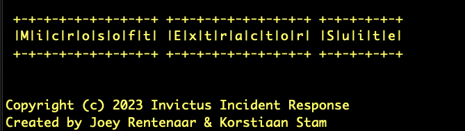 Invictus Incident Response website