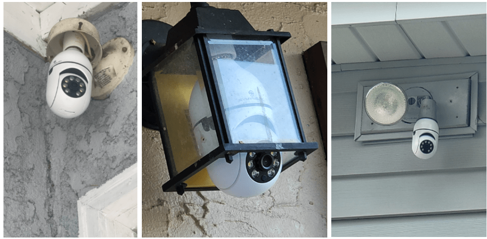 Nomad Camera Light - Motion Sensor Security Camera - 360 Degrees