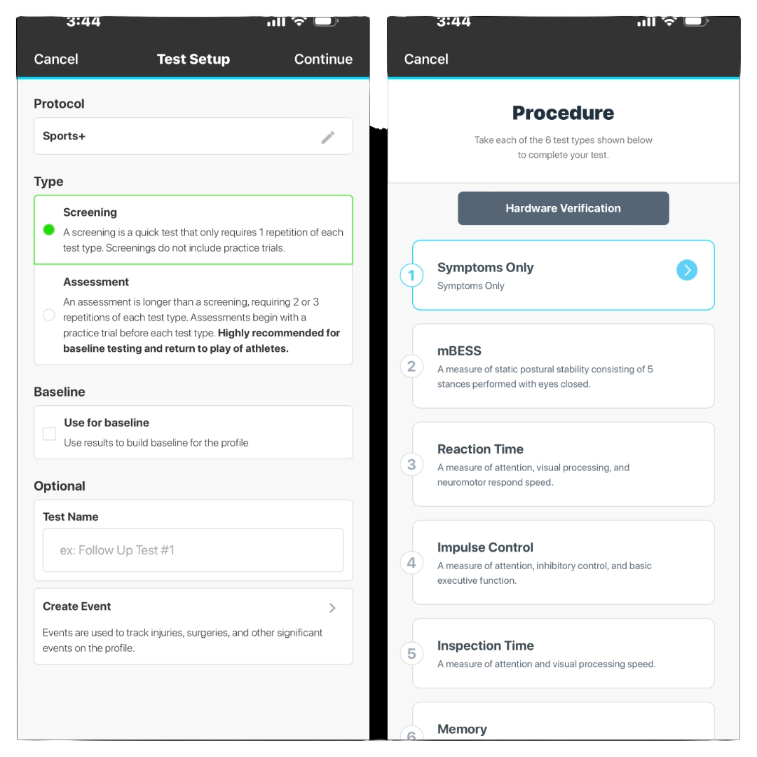 Sway Help Center | How To Administer A Sway Test