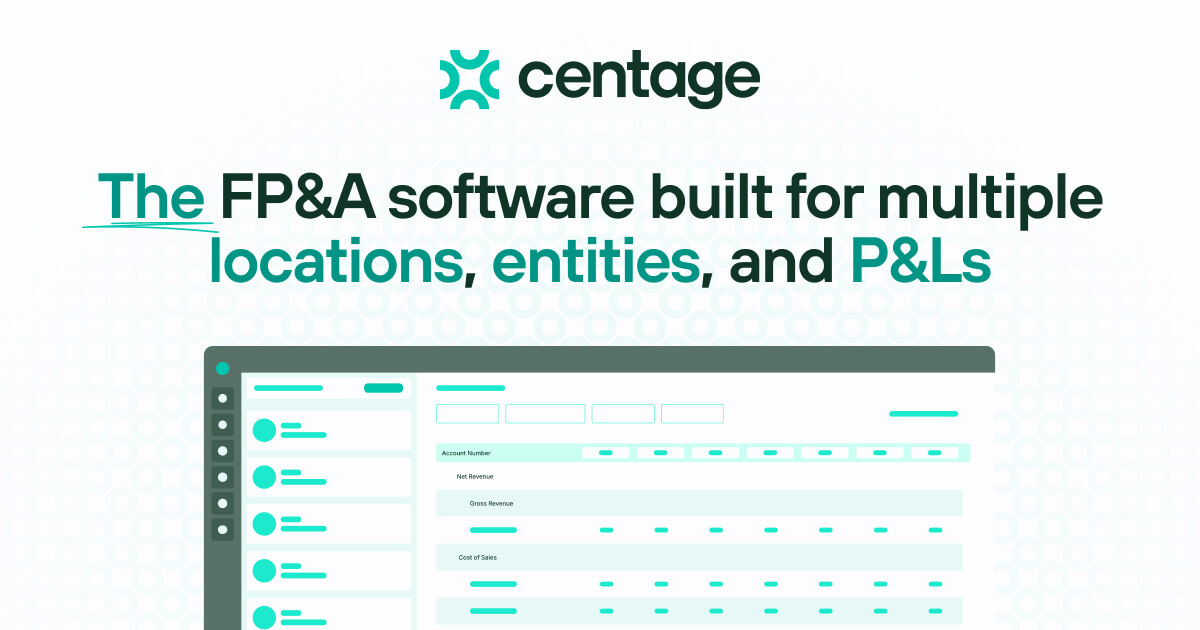 Centage | Formula-Free FP&A Software