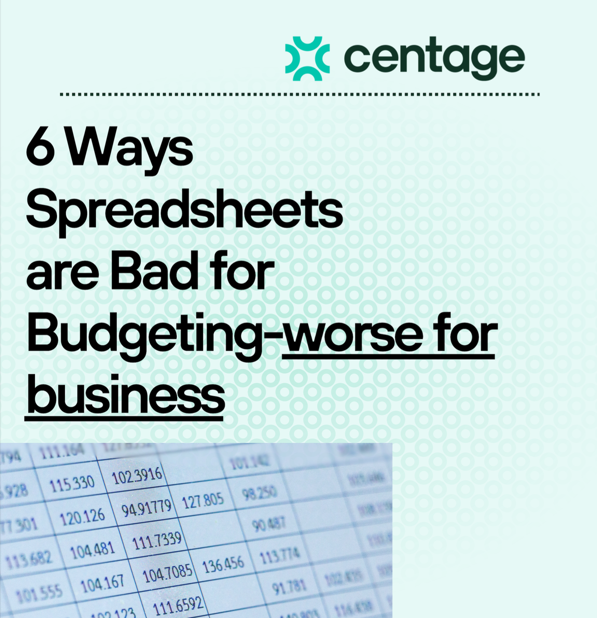 6 ways spreadsheets are bad for budgeting — and worse for business ...