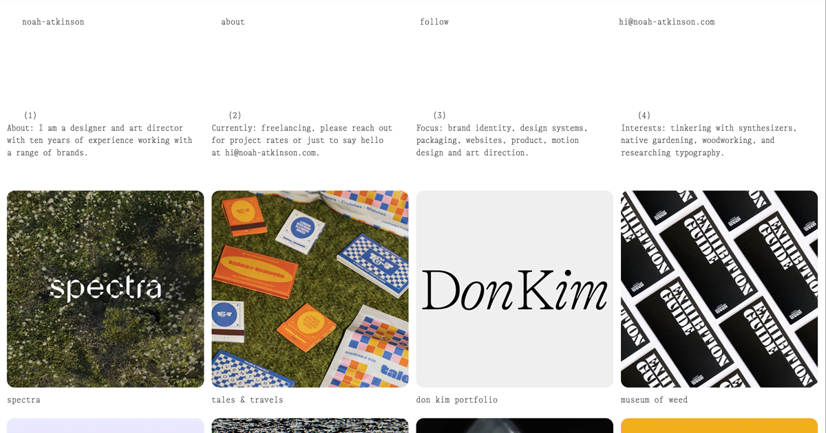 Noah Atkinson - Designer