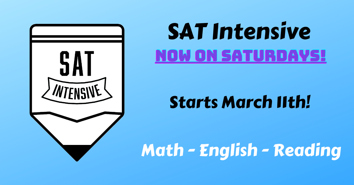 8-Week Saturday SAT Prep Class