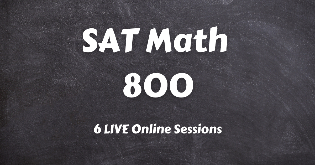 SAT Math 800 – August 2022