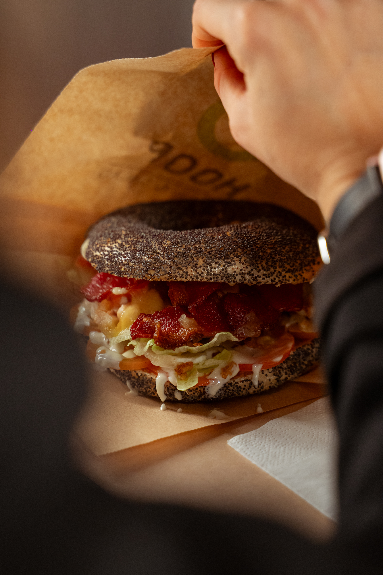 Hoop Bagel & Salad - All you need is green!