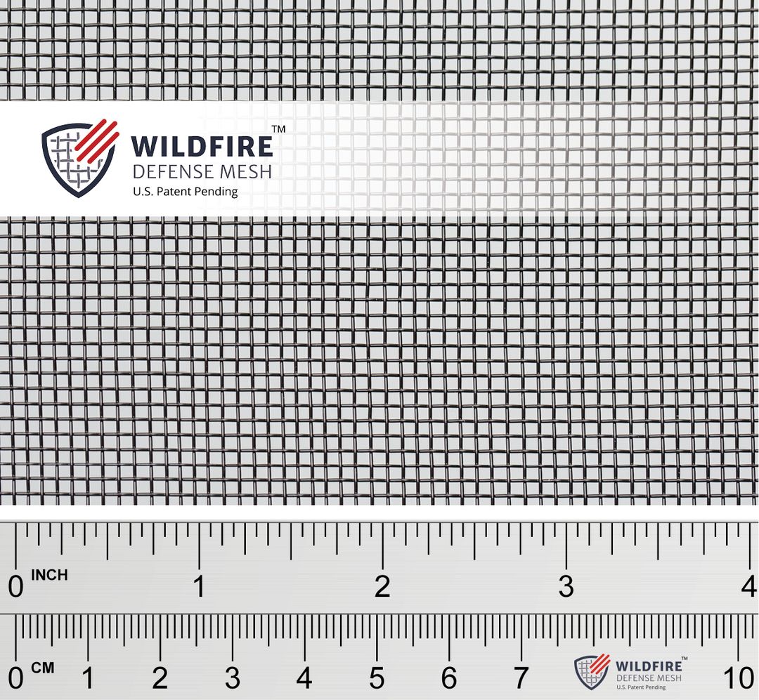 Flame and Ember Mesh Screen | 1/16 & 1/8 Inch Wire Mesh - Wildfire Defense Mesh