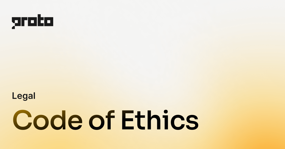 Proto AICX | Code of Ethics