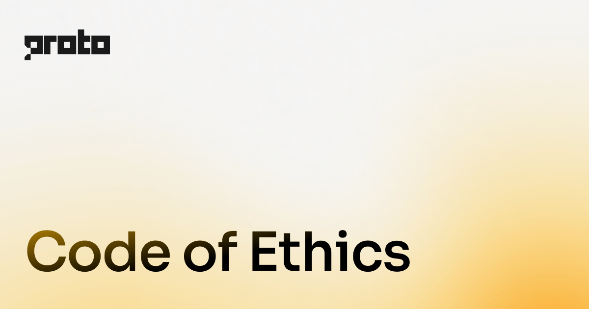 Proto AICX | Code of Ethics