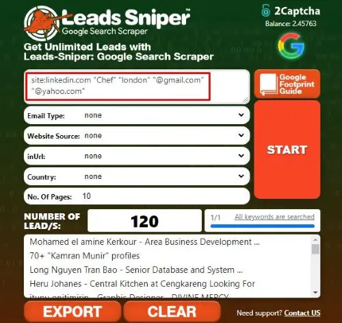 How to install the Google Search Scraper