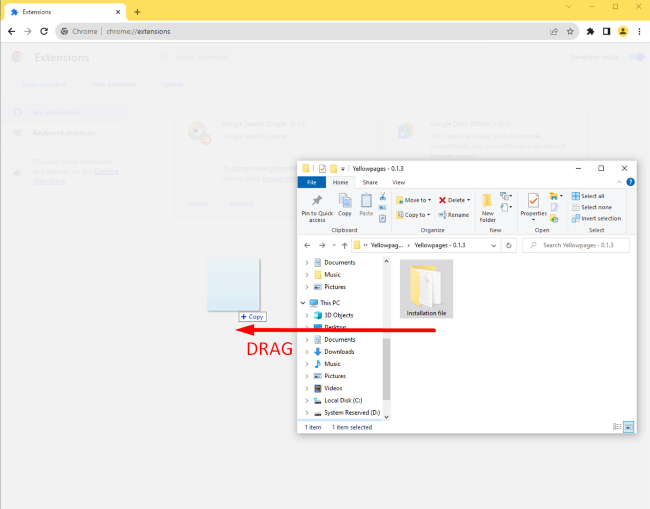 How to install YellowPages Scraper