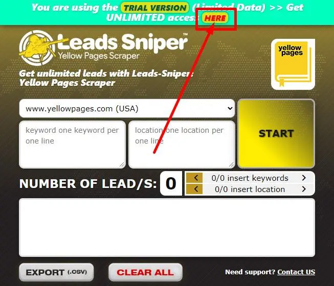 How to install YellowPages Scraper