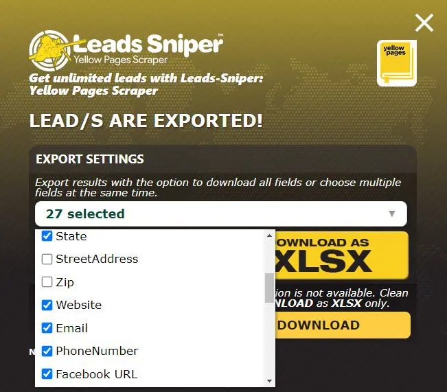 How to install YellowPages Scraper
