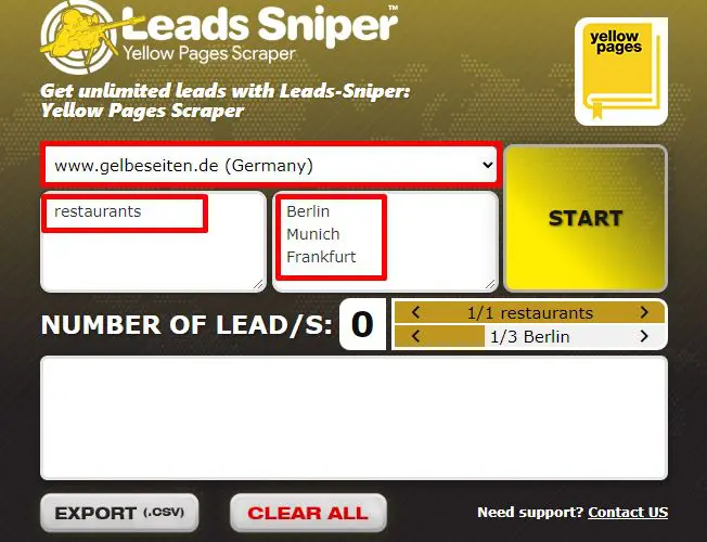 How to install YellowPages Scraper