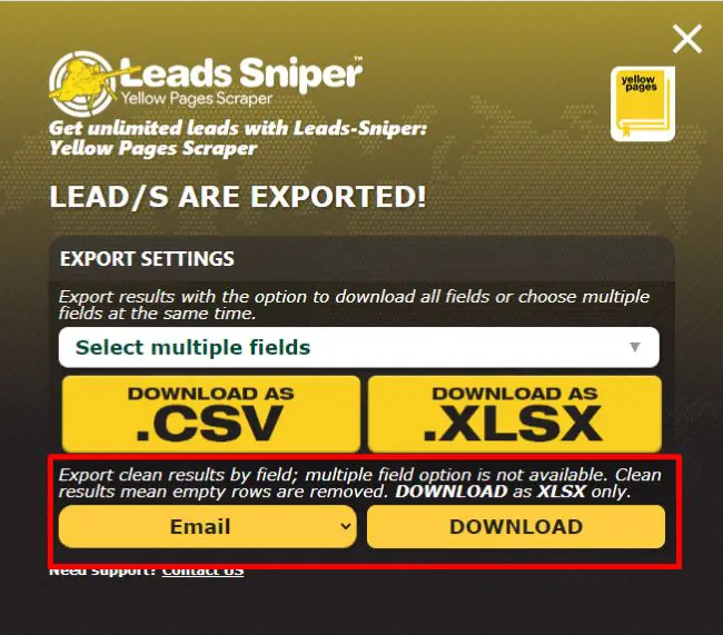 How to install YellowPages Scraper