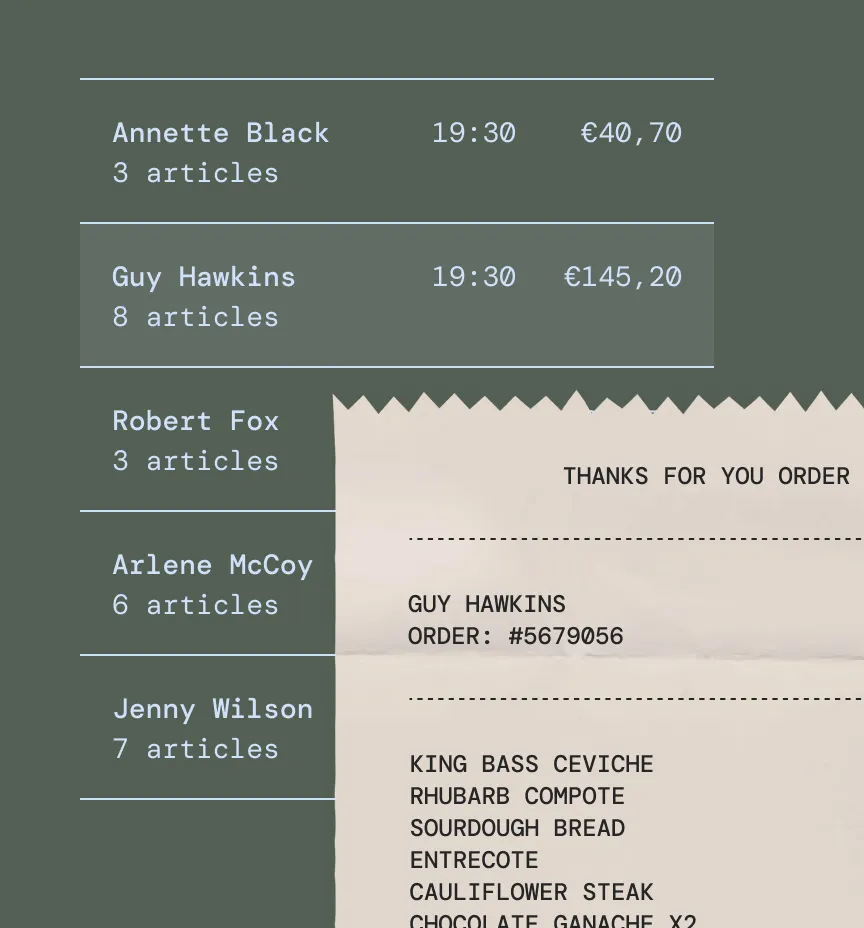 Restaurant payment solutions : Digital prepayments - Zenchef