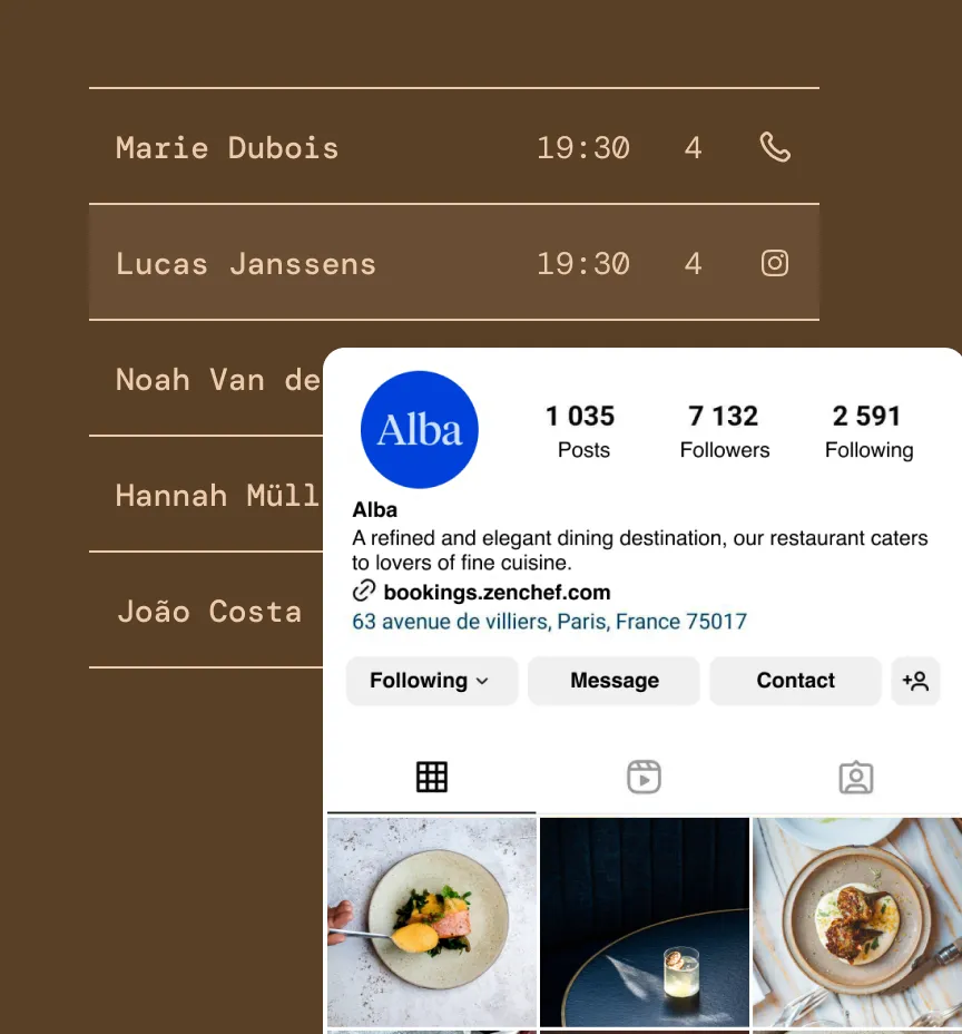 Restaurant booking management software – Zenchef