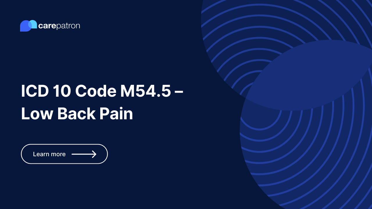 M54.5 – Low Back Pain | ICD-10-CM