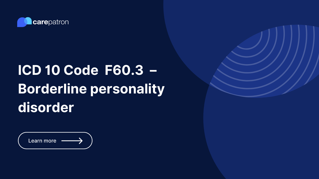 F60.3 – Borderline Personality Disorder | ICD-10-CM