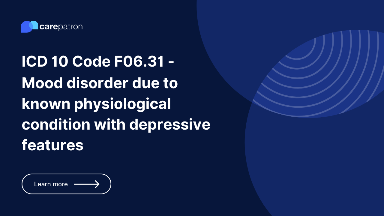 F06.31 – Mood Disorder Due To Known Physiological Condition With ...