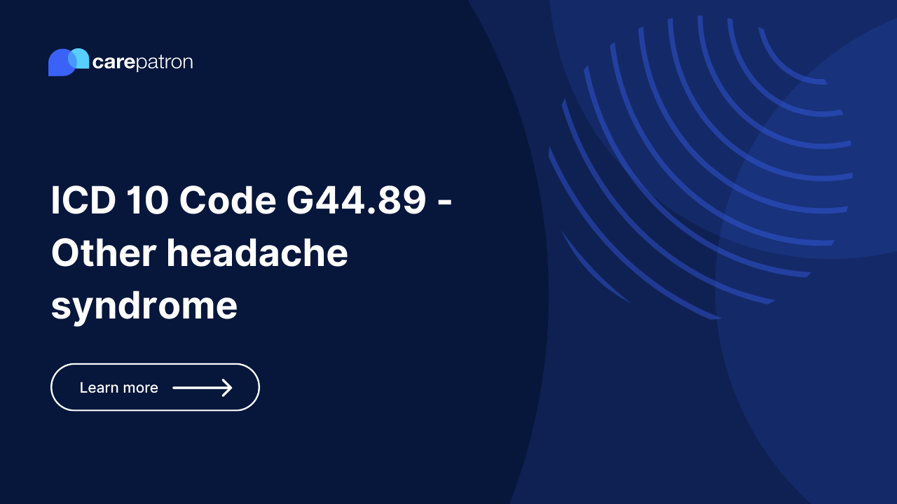 G44.89 – Other headache syndrome | ICD-10-CM