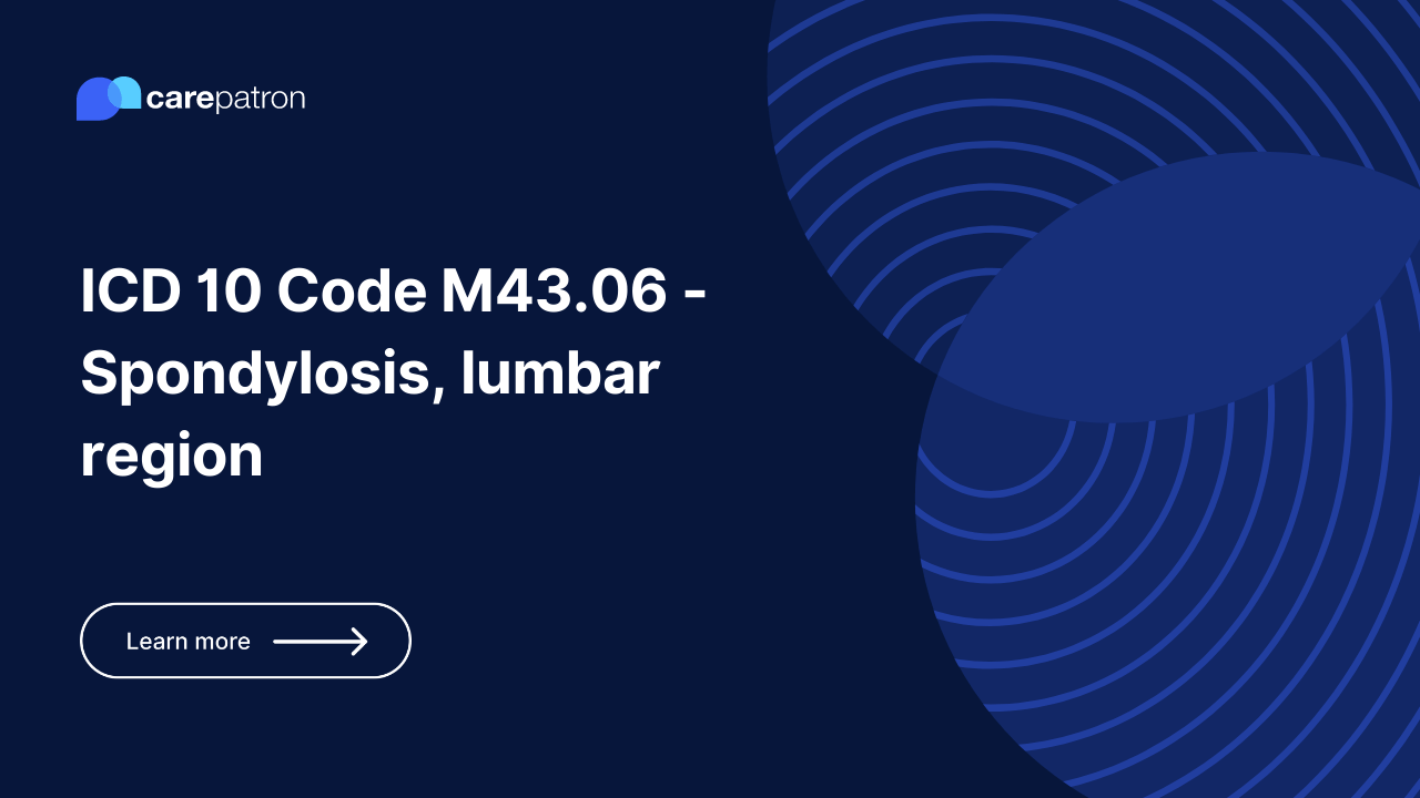 M43.06 – Spondylosis, lumbar region | ICD-10-CM