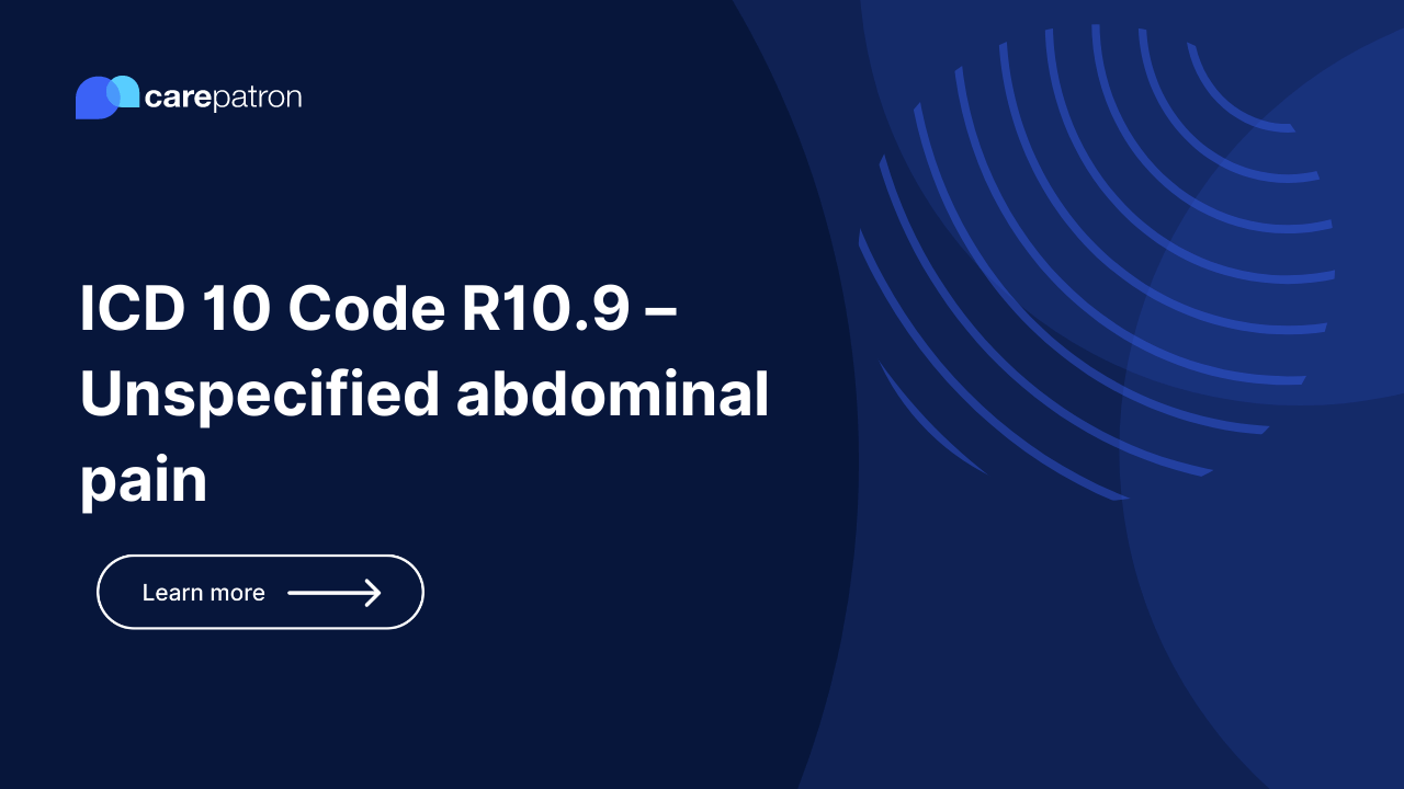 R10.9 – Unspecified abdominal pain | ICD-10-CM