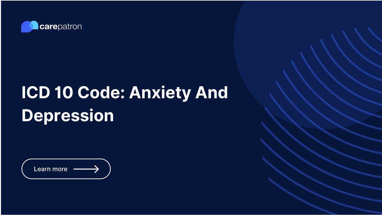 Anxiety And Depression ICD-10-CM Codes | 2023
