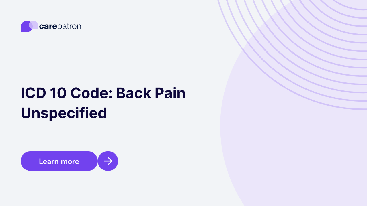 Back Pain Unspecified ICD-10-CM Codes | 2023