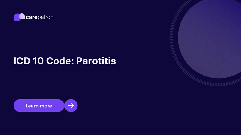 Parotitis ICD-10-CM Codes | 2023