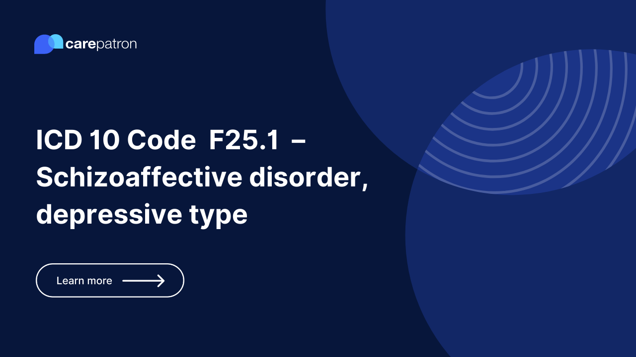F25.1 – Schizoaffective disorder, depressive type | ICD-10-CM