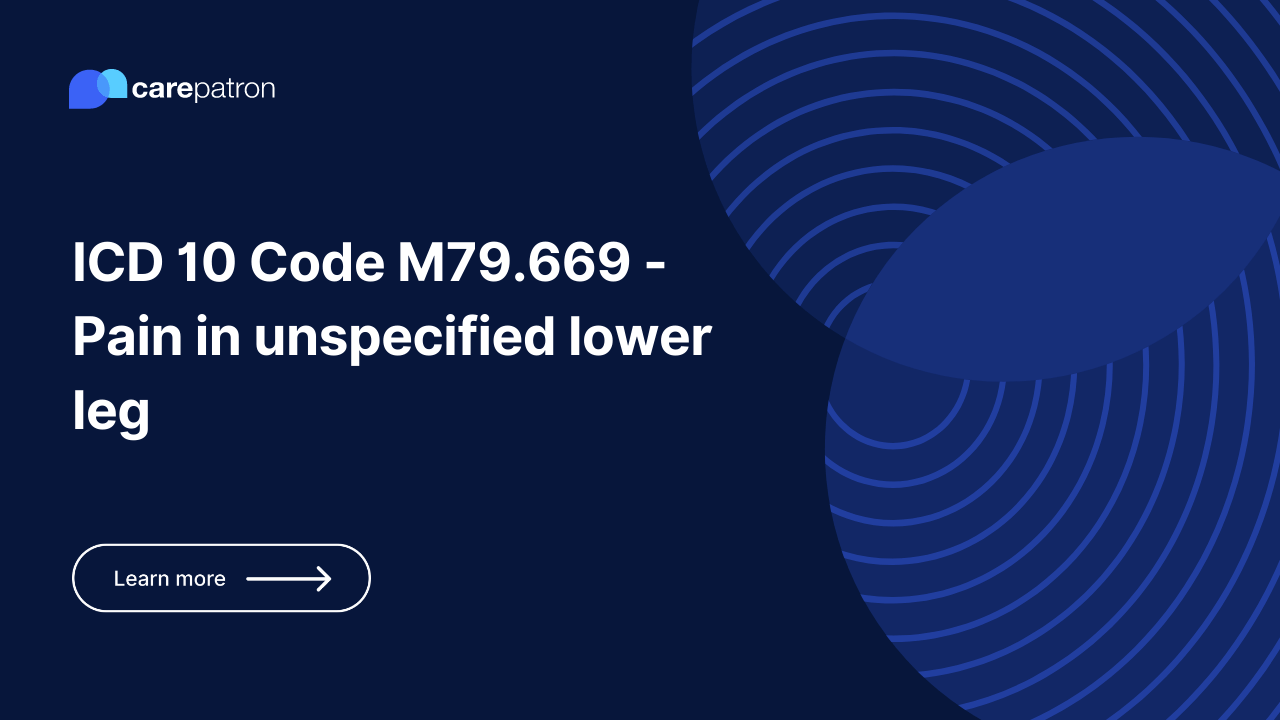 M79.669 – Pain in unspecified lower leg | ICD-10-CM