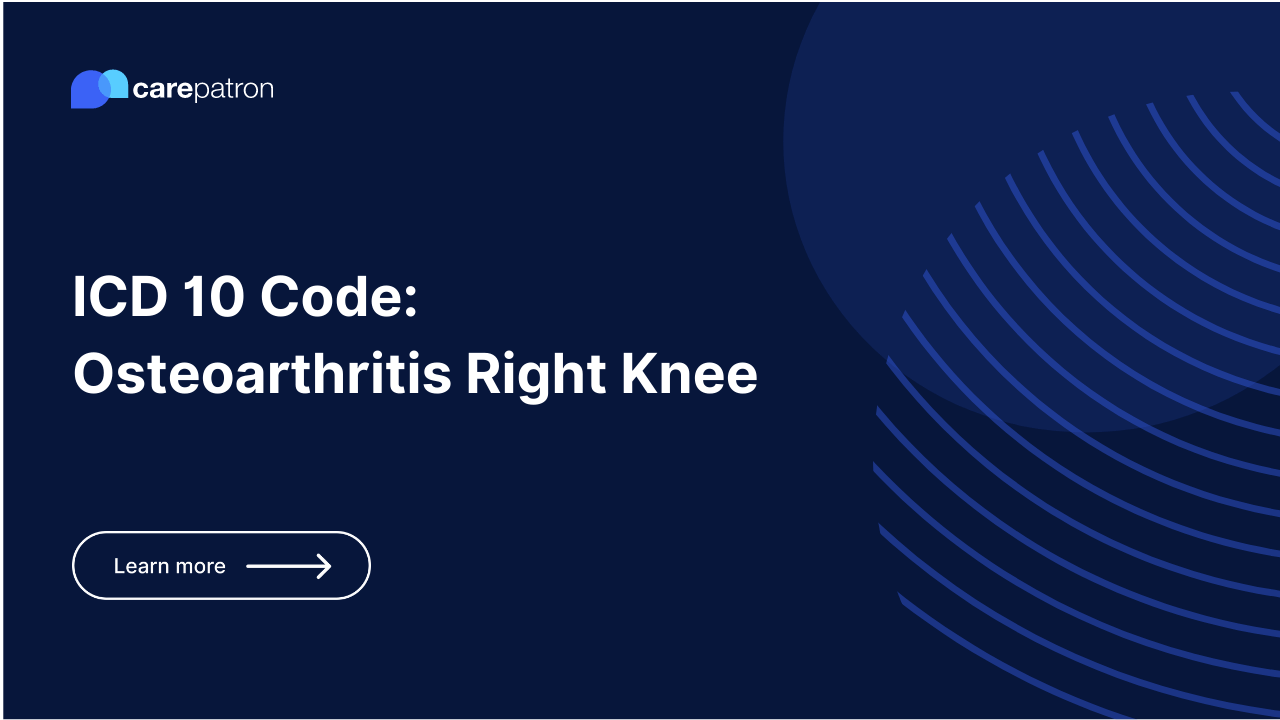Osteoarthritis Right Knee ICD-10-CM Codes | 2023