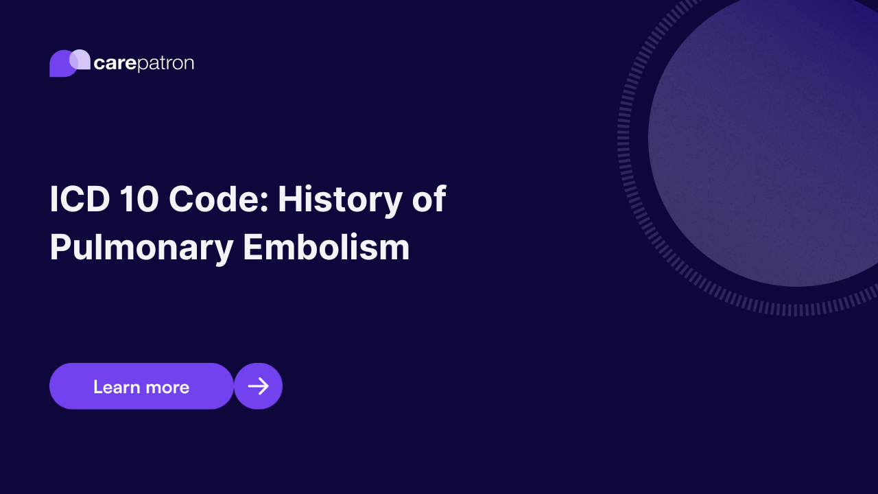History of Pulmonary Embolism ICD-10-CM Codes | 2023